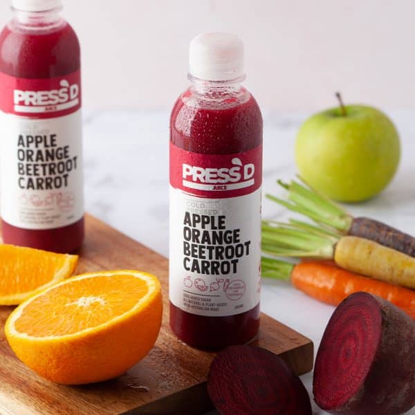 JUICE COLD PRESSED APPLE, ORANGE, BEETROOT MIX 10X300ML : Reliable Food ...